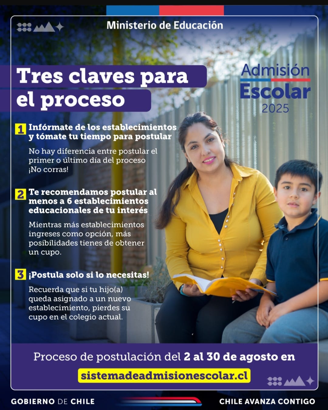 Sistema de Admisión Escolar 2025 – Colegio Instituto América – Maipú